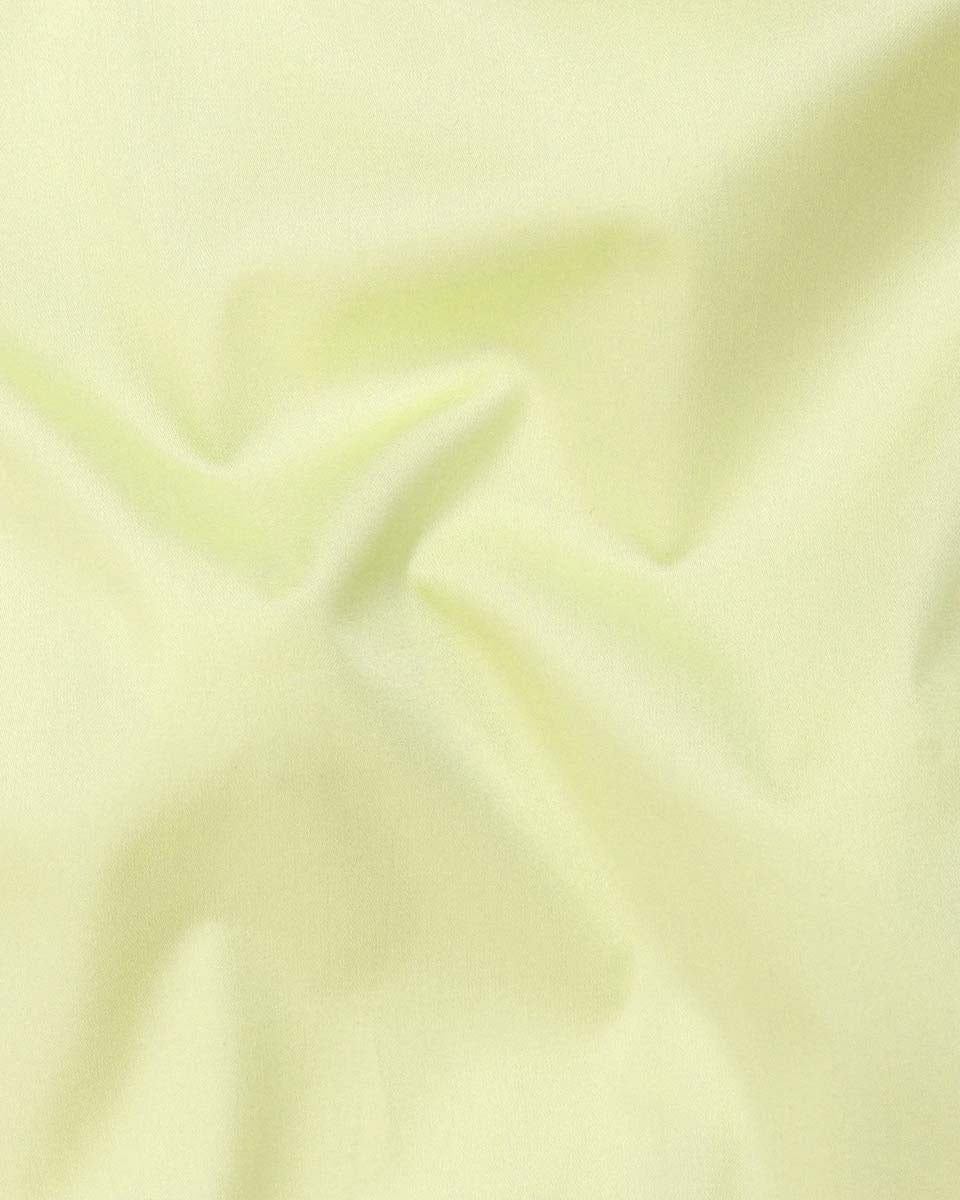 Buy Lemon Yellow Soft Cotton Luxury Formal Shirt For Men's